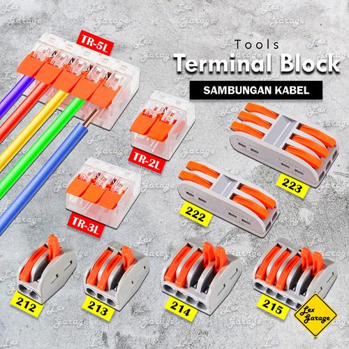 Promo Terminal Block Sambungan Kabel Konektor Kabel Listrik 2 3 4 5 6 ...
