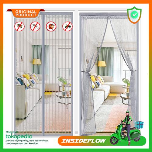 Jual Tirai Jaring Pintu Anti Nyamuk Serangga Kelambu Magnetik Screen ...
