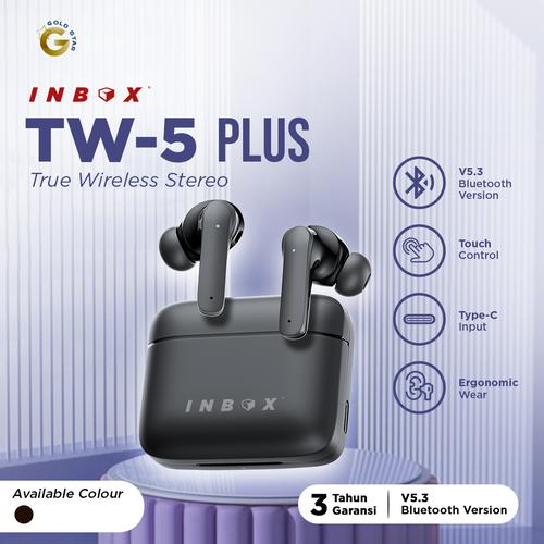 Promo Inbox TWS TW-5 Plus Wireless Bluetooth Earphone Gaming - Kota ...