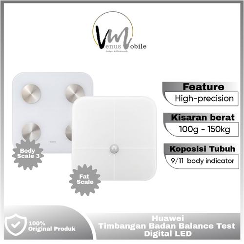 Jual Huawei Smart Body Fat Scale 3 Timbangan Badan Balance Test Digital ...