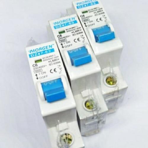 Promo MCB / SIKRING LISTRIK 1 PHASE MORGEN BIRU 4A DAN 10A - 4A - Kab ...