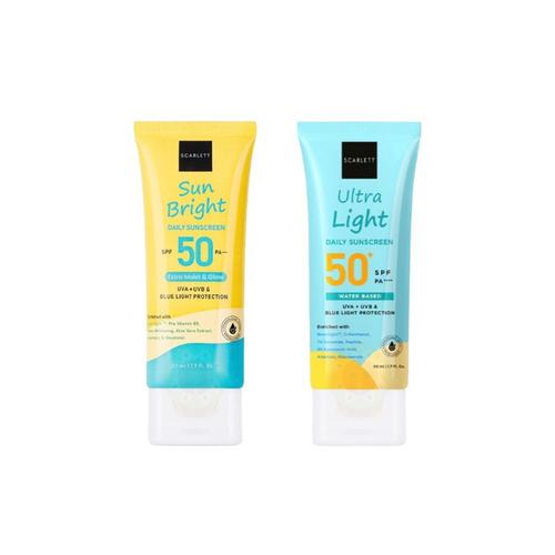 Promo Scarlett Whitening Sunscreen Bright Daily spf 50++ Pa - Sunscreen ...