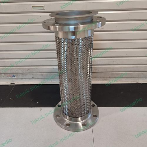 Jual Flexible Hose 1/2" inch flange jis 10k Dn15 Stainless Ss304 / 50cm ...