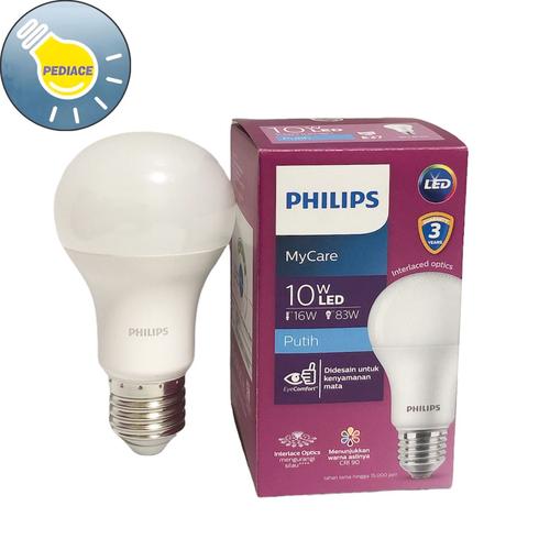 Jual Lampu Bohlam LED 10 Watt E27 PHILIPS MyCare Cahaya Putih 6500K - Kab. Tangerang - pediace ...