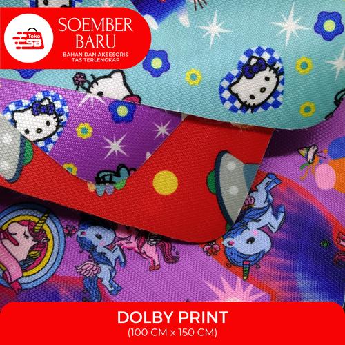 Jual Bahan Kain Dolby Print Motif Kartun (Meteran) - Jakarta Pusat ...