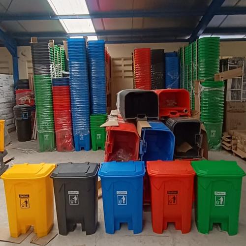 Jual dust bin tong sampah injek dalton 80 Liter, biru, merah, hijau ...