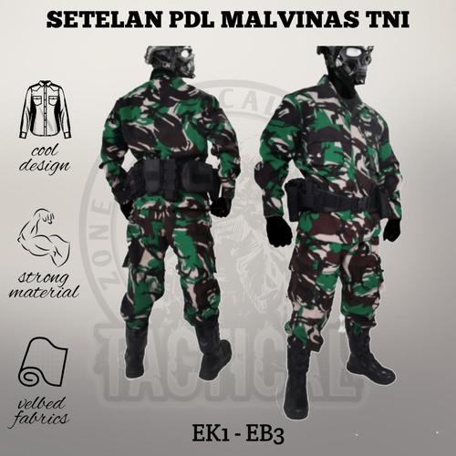 Jual Setelan Baju PDL Malvinas TNI AD Bahan Velbed Premium Loreng Malvinas - Bahan Velbed, S2 ...