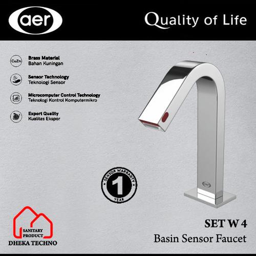 Jual AER Kran Wastafel Sensor Otomatis Kuningan - Automatic Sensor SET ...