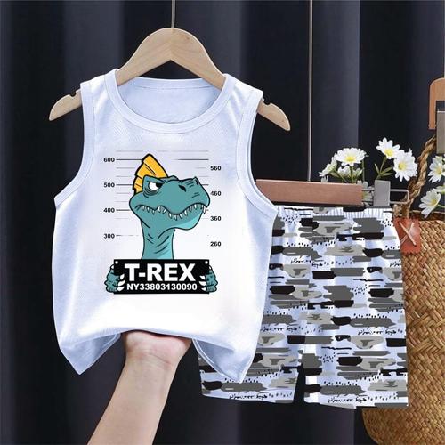 Jual SInglet Baju Anak DInosaurus Trex Jail - SBGLT DINO JAIL, S (2-3th ...