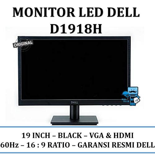 Promo Monitor Dell LED D1918H 19" XGA WideScreen - Garansi Resmi Cicil ...