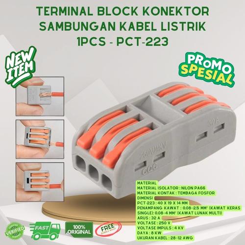 Jual Penyambung kabel Jepit Kunci Wago 2pin Konektor PCT-222 PCT222 222-412 - PCT-212 - Jakarta ...