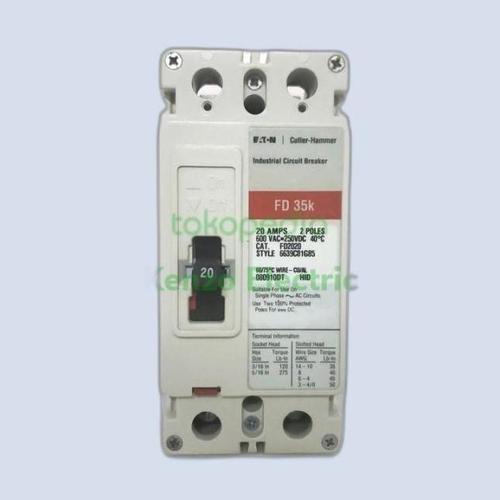 Jual Mccb 2P 20A 600Vac 250Vdc Fd2020 Fd 35K Eaton Cutler-Hammer ...
