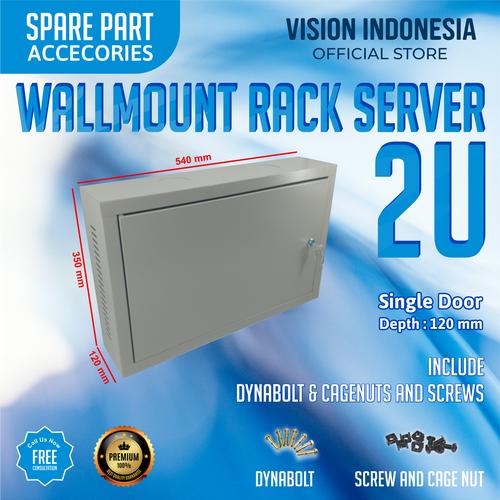 Jual Wallmount Rack Server 2U, Rak Server Single Door 2U - Kota Bandung - VISION INDONESIA ...