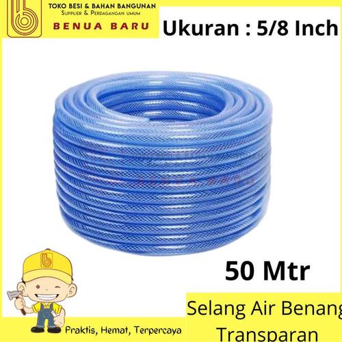 Jual Selang Air Serat Benang 5/8" Inch 50 Meter Selang Taman Kebun 5/8 inch - Jakarta Barat ...