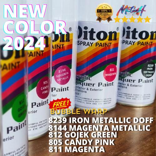Promo Pilox DITON 300 ml Pilok Silver Black Flat White red Clear yellow ...