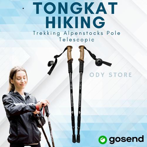 Promo TONGKAT HIKING CAMPING TREKKING POLE ALPENSTOCKS PORTABLE RINGAN ...