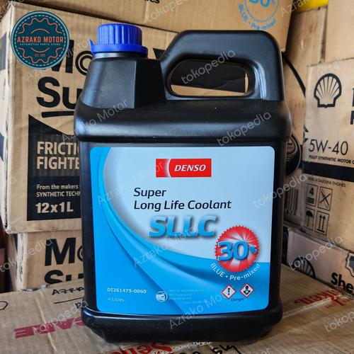 Jual air coolant radiator denso super long life biru 30% 4l - Kota ...