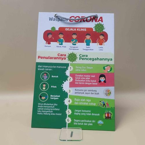 Jual Hard Poster || Poster Prokes, Poster Kesehatan, Waspada Corona ...