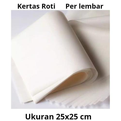 Jual 25x25 Cm Kertas Roti Putih Wrapping Paper Alas Baking Tatakan ...