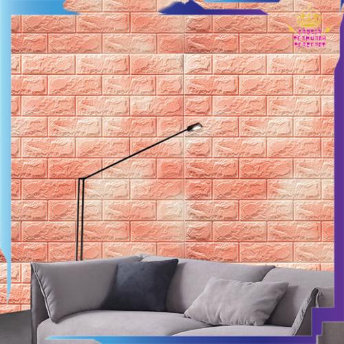 Jual GTT Wallpaper Dinding Foam 3D Motif Batu Bata Corak Ukuran 76 x 70 ...