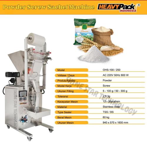 Jual Mesin Filling Sachet Bubuk Screw type OHS-100BS OHS-100TSS ...