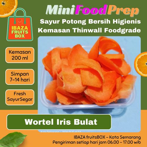 Promo SayurPrep Wortel Iris Bulat Food Prep Sayur Segar Kemasan 200ML ...