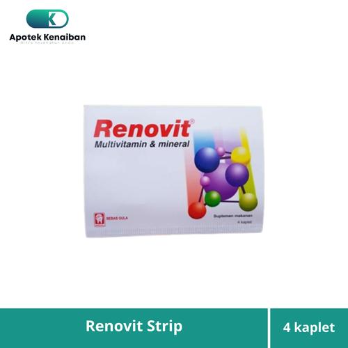 Jual RENOVIT STRIP 4 KAPLET MULTIVITAMIN & MINERAL - Kota Tangerang ...