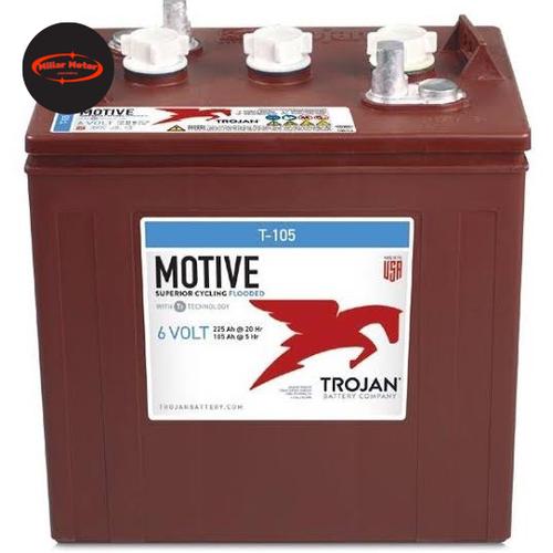 Jual Aki Trojan Battery T-105 Plus 6V 225Ah 185Ah Forklift Mobil Golf ...