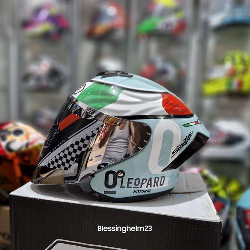 Jual JS ARMOR LEOPARD BLUE AQUA HELM OPEN FACE - Kab. Bogor ...