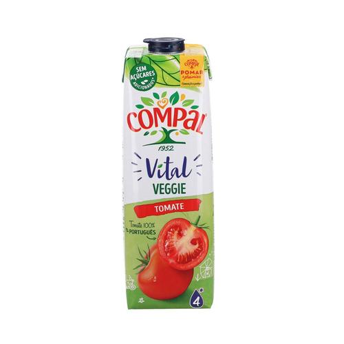 Jual Compal Vital Veggie Tomate Juice 1 Liter import Colombia ORIGINAL ...