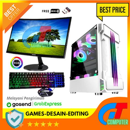 Jual PC Gaming Fullset INTEL i7 10700F ( VGA RTX 3050 8GB ) lengkap LED ...