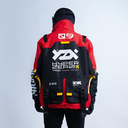 Jual Windproof Jaket Parka Jepang Techwear - HYPER ZERO TECHRACER - RED ...
