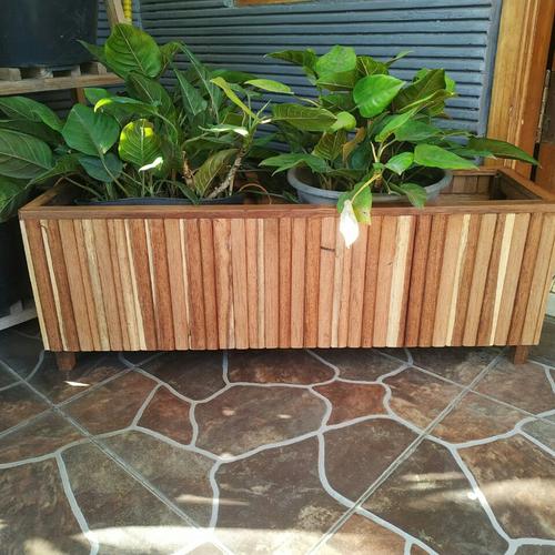 Jual Wooden flower pot/Pot bunga besar/Pot kayu panjang kayu bengkirai ...