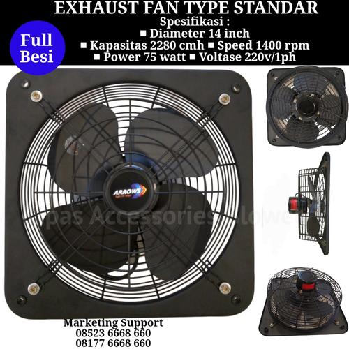 Jual Exhaust Fan Standar 14 Inch Exhaust Dapur Gudang Workshop 220V ...