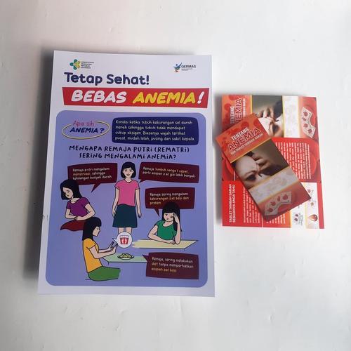 Jual Poster Kesehatan BONUS LEAFLET ANEMIA : Poster Anemia Remaja Putri ...