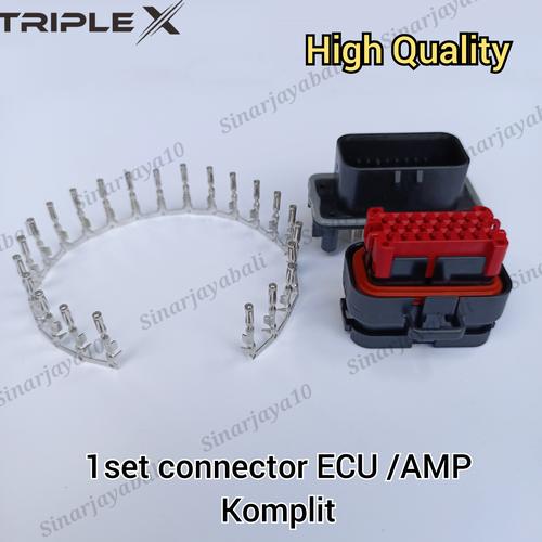 Jual Socket 23pin ampseal kontrol ecu 23p connector kabel 23pin amp ...