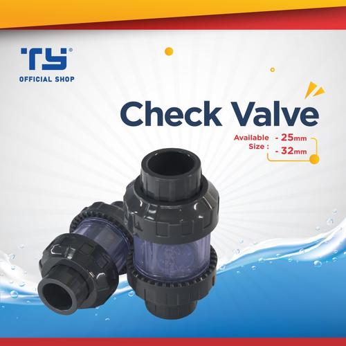 Promo TY Aquarium Check Valve Transparant Pipa Pipe U - PVC by 3 Pawns ...