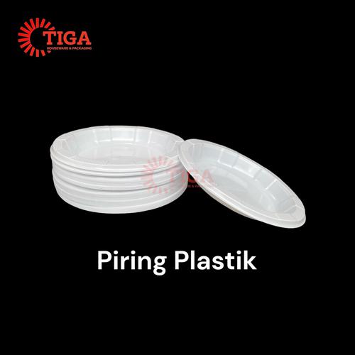 Jual [50PCS] PIRING PLASTIK PUTIH/PIRING PESTA/PIRING PLASTIK/PIRING ...