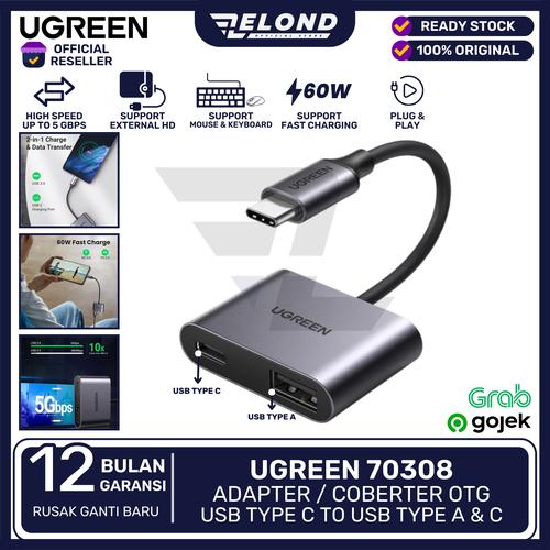 Jual UGREEN OTG iPad iPhone Samsung Type C to USB 3.0 High Speed 5Gbps ...