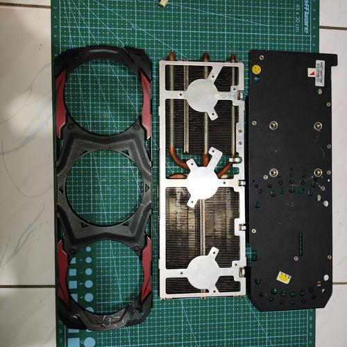Jual Casing Heatsink Vga Powercolor Rx 570 Red devil + Backplate ...
