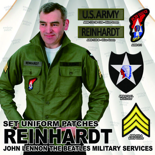 Jual Complete set patches REINHARDT John Lennon us army military ...