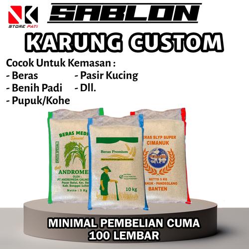 Jual Karung Sablon Custom 5kg 10kg 15kg - 5kg bening, 200-499 pcs - Kab ...