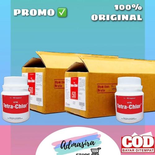 Jual Best seller Vita TETRA CHLOR 50 Kapsul kemasan BOX Tetra Clor ...