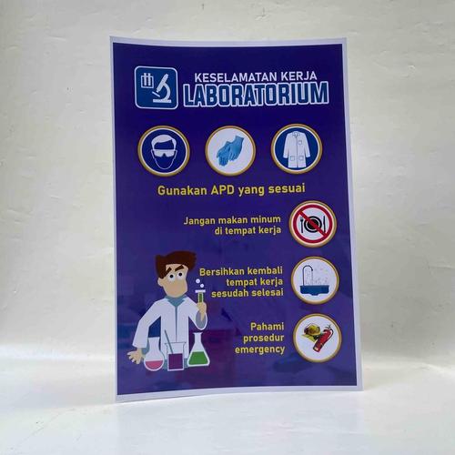 Jual Poster kesehatan, Keselamatan kerja Laboratorium, Poster K3 ...