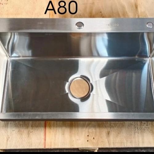 Jual Kitchen sink Kiyoto 8046 stainless sus 304 1 lobang besar ...
