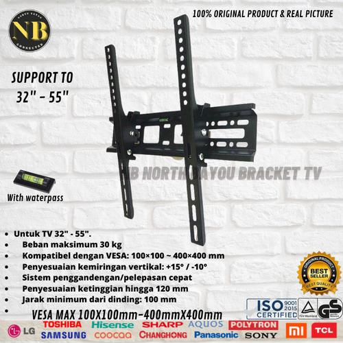 Jual BRACKET TV LED 24-55 INCH, BRAKET TV 24 32 40 43 50 55 INCH ...