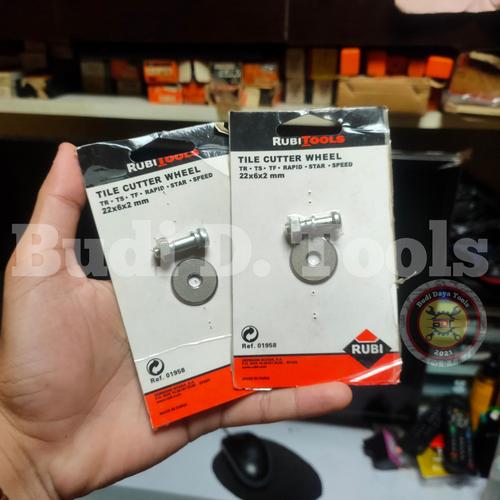Jual Tile Cutter Wheel Rubi 22 × 6 × 2 Mm Mata Potong Keramik Granit ...