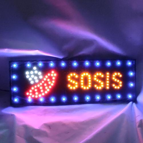 Promo papan lampu led tulisan SOSIS + logo new - Kab. Demak ...