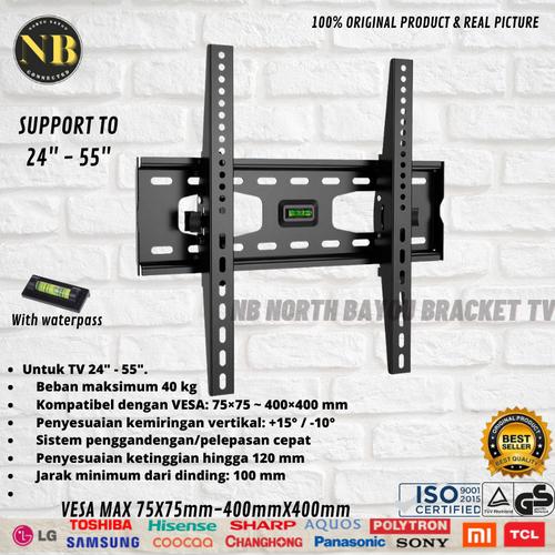 Jual BRACKET TV LED 24-55 INCH, BRAKET TV 24 32 40 43 50 55 INCH ...