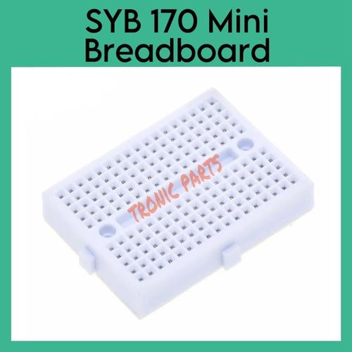 Jual SYB-170 Mini Breadboard 170 Hole Solderless PCB Circuit Board ...